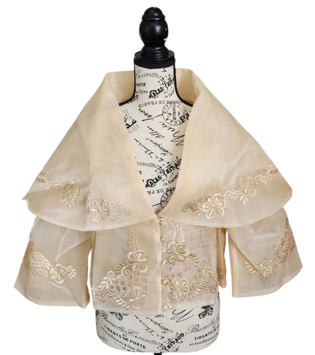 Modern Filipiniana, Top Only, Wedding, for Her, for Mom, Two-way Look ...