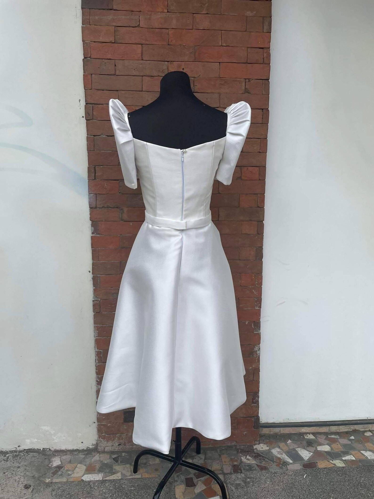 Modern Filipiniana Dress, Philippine Fabric, Formal Wear, Lace Overlay ...