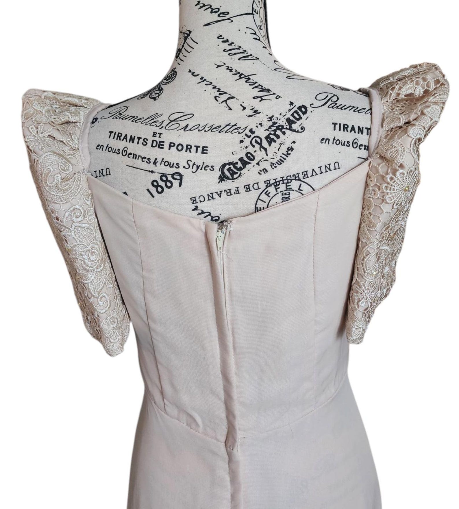 Modern Filipiniana Dress, Philippines, Formal Wear, Lace Accent, for ...