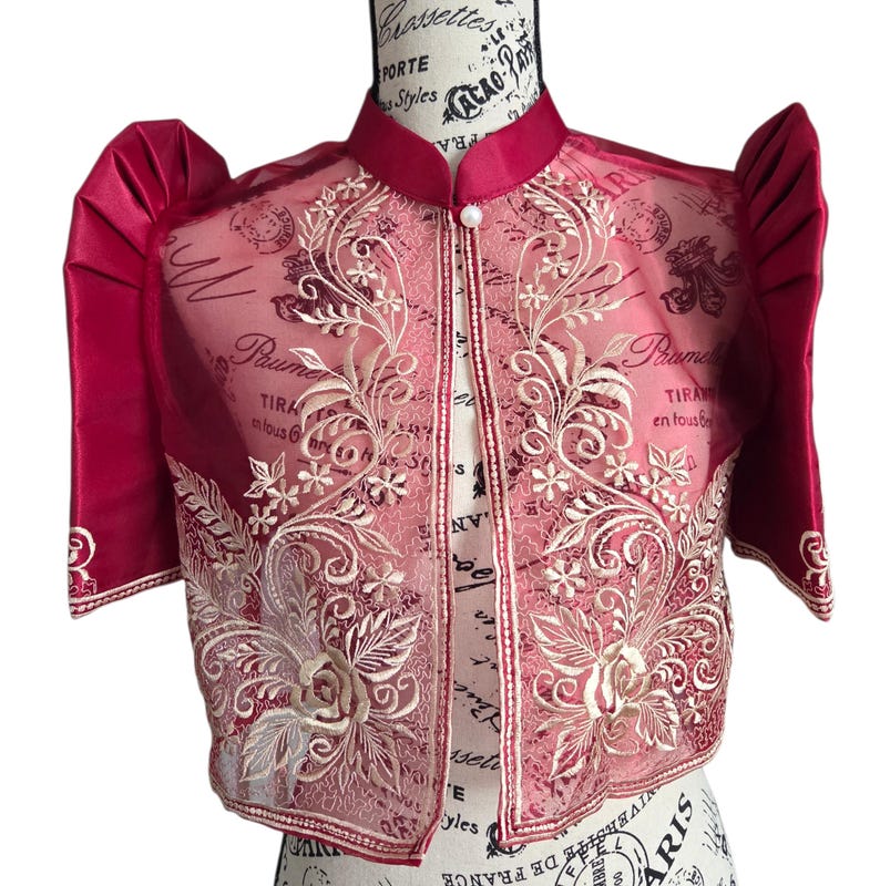 Bolero, Organza, Modern Filipiniana, Filipino Wedding, for Her, for Mom ...