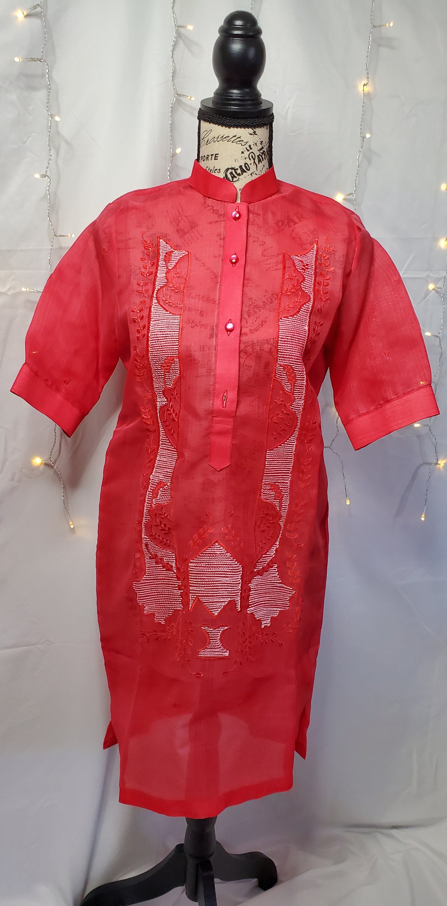 Barong Piña Cocoon Dresshand Woven and Hand Loomedmade in - Etsy