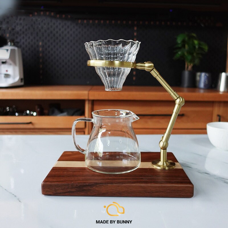 Pour Over Coffee Station Dripper Stand Pure Copper Coffee - Etsy