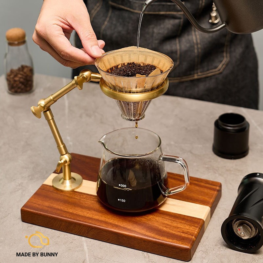Pour Over Coffee Station Dripper Stand Pure Copper Coffee - Etsy