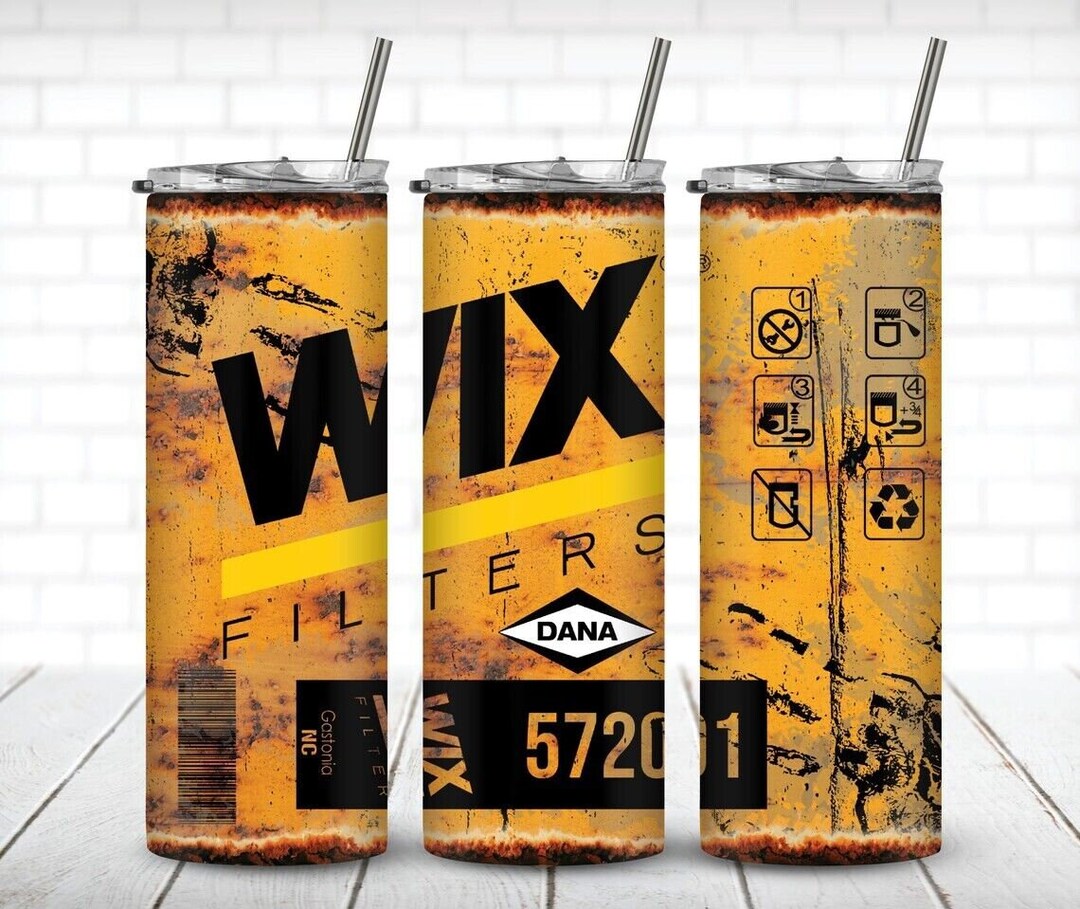 WIX Filters Motor Oil Oily Dirty Tumbler, Office Coffee 20oz Tumblers ...