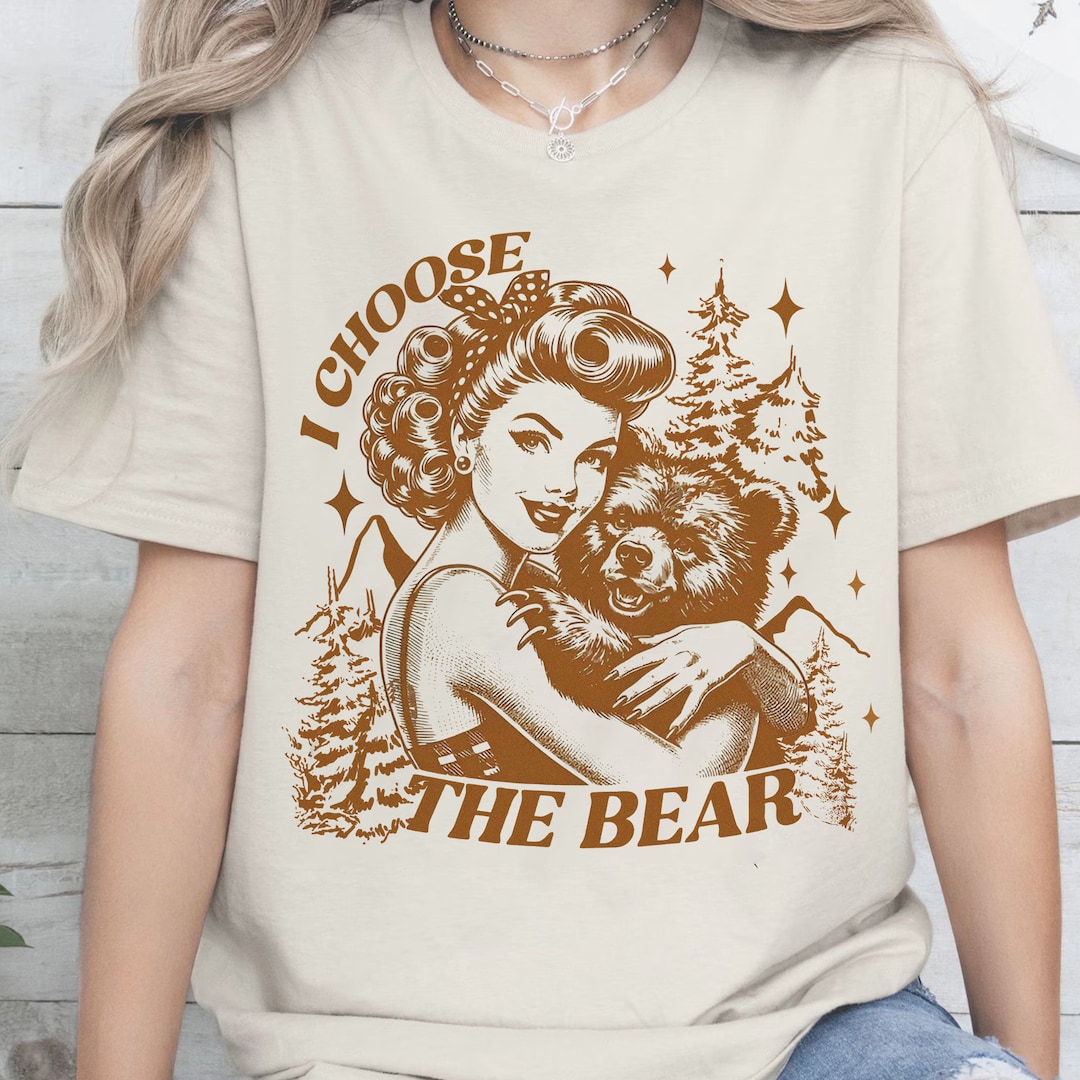 Retro Womens I Choose the Bear Shirt, Equal Rights Shirt, Women Bear or ...