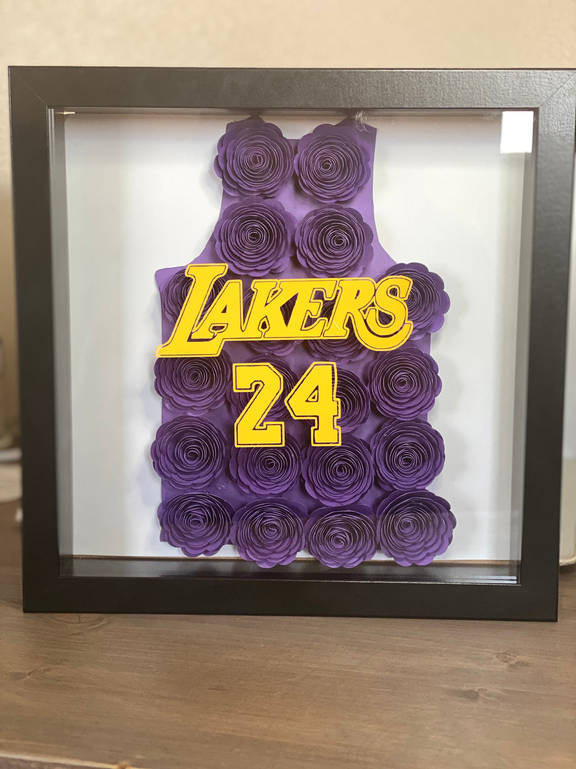 Lakers Shadow Box - Etsy