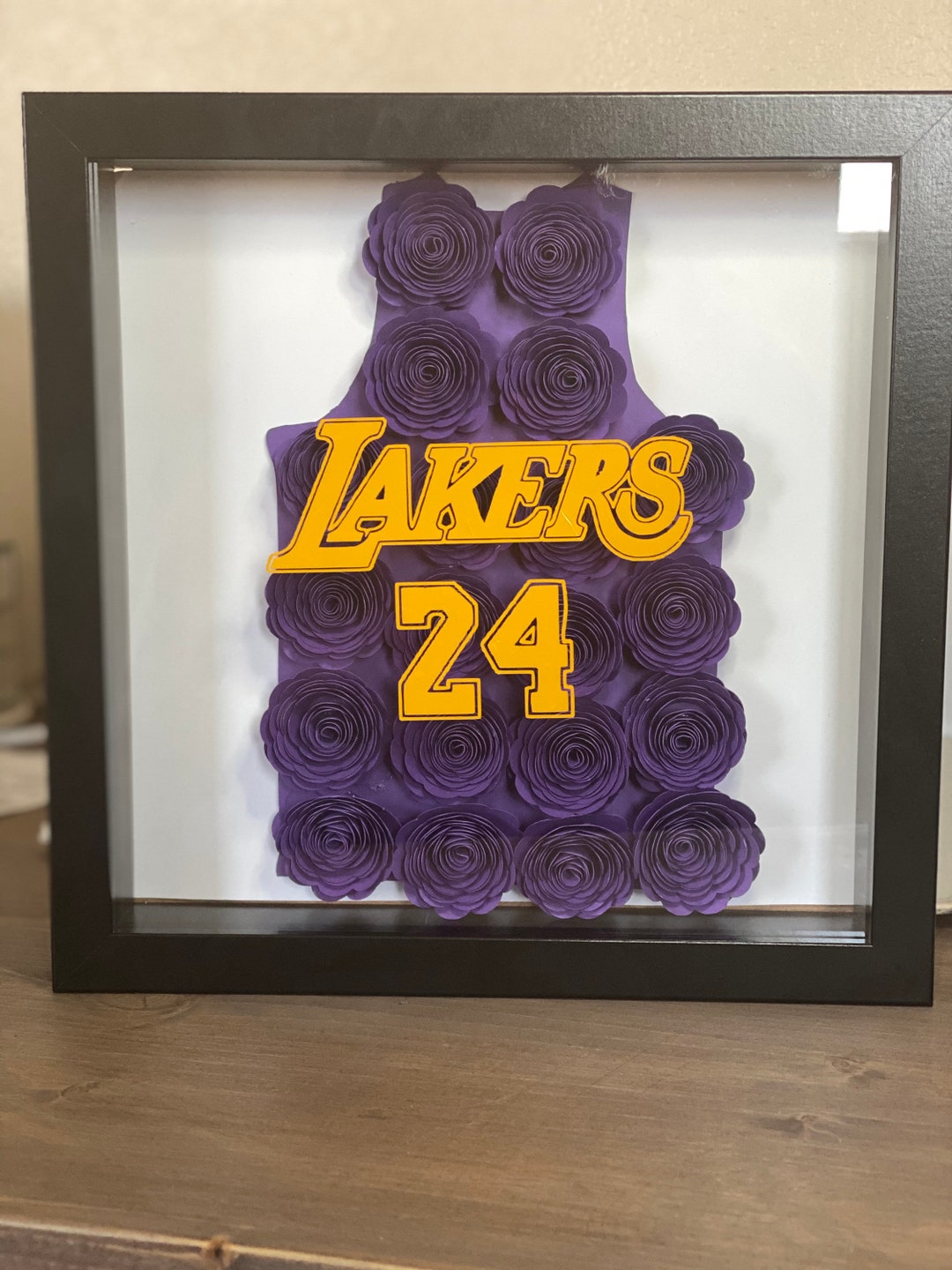 Lakers Shadow Box - Etsy
