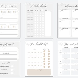 IVF Digital Planner | IVF Printable Journal | Infertility Journal | IVF ...