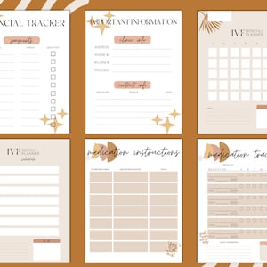 Boho IVF Planner | Digital IVF Journal | Printable Infertility Journal ...