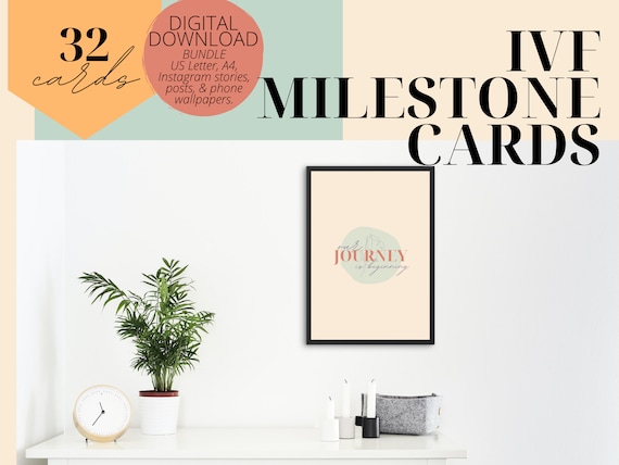 BUNDLE IVF Milestone Cards IVF Milestone Printables - Etsy