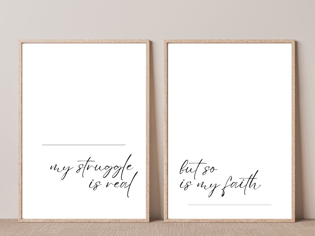 My Struggle is Real | Faith Prints | Infertility Prints | Struggling ...