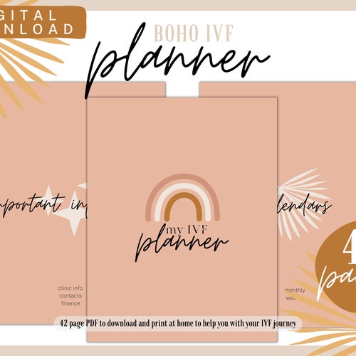 IVF Digital Planner IVF Printable Journal Infertility - Etsy