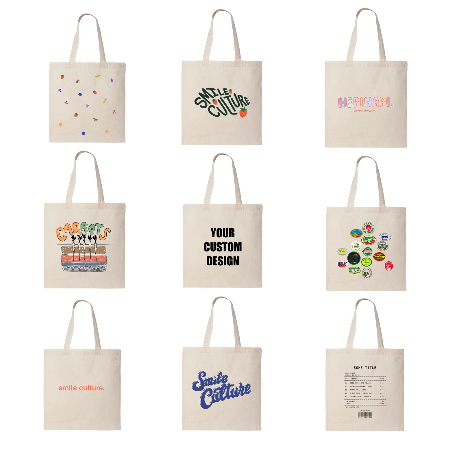 Custom Tote Customizable Canvas Tote Custom Design Tote - Etsy