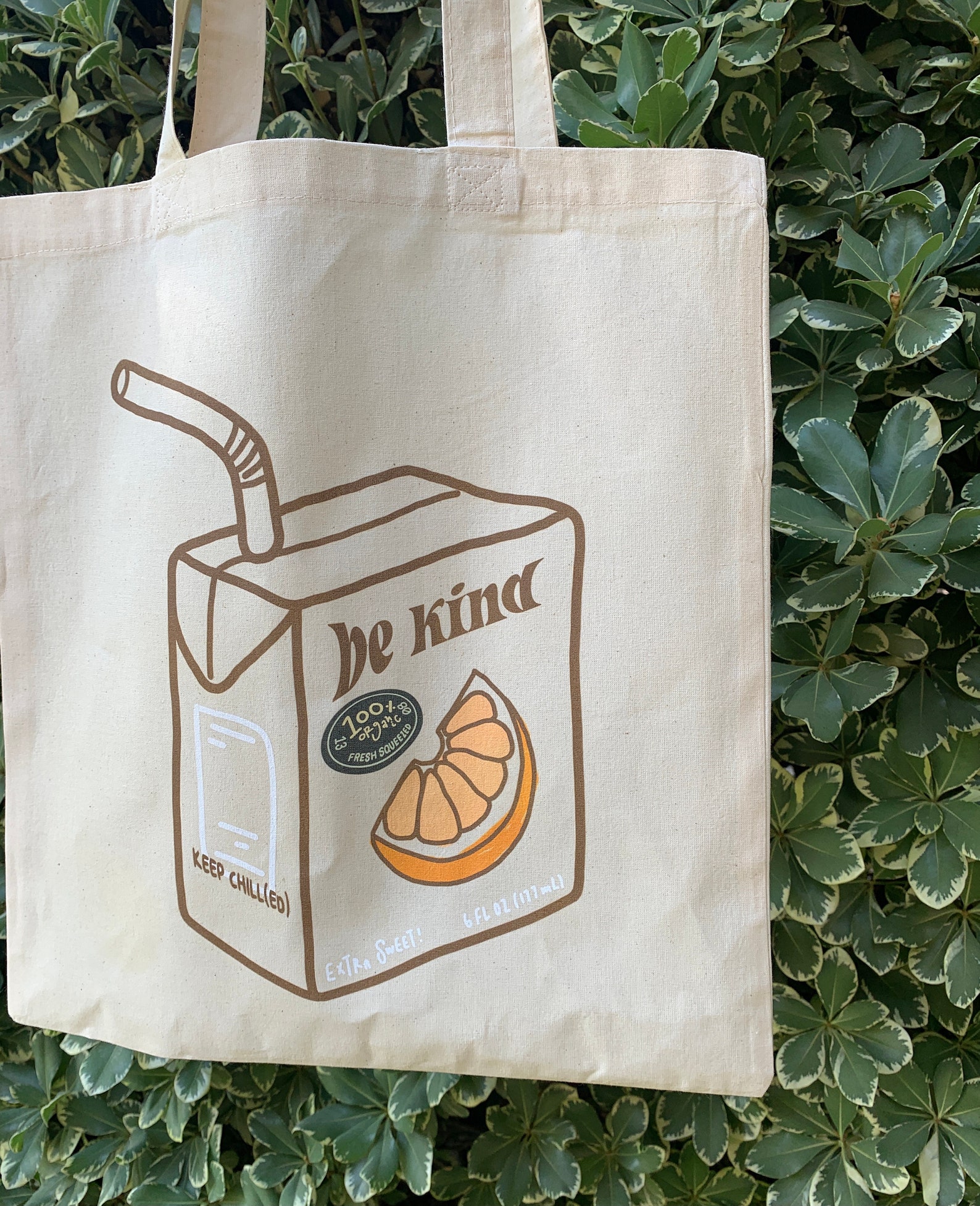 Juice Box Tote, Graphic Tote, Fruit Tote - Etsy