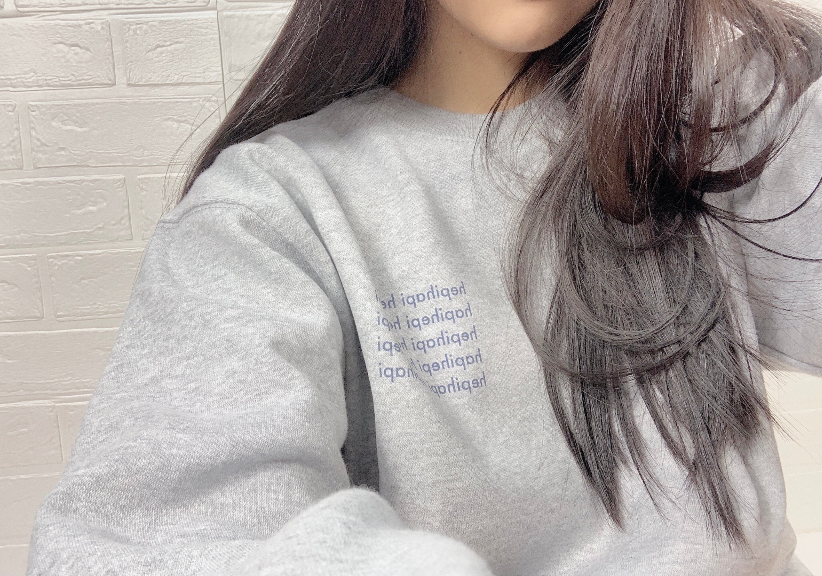 Smile Culture Sweatshirt, Gray Crewneck Sweater, Graphic Quote ...