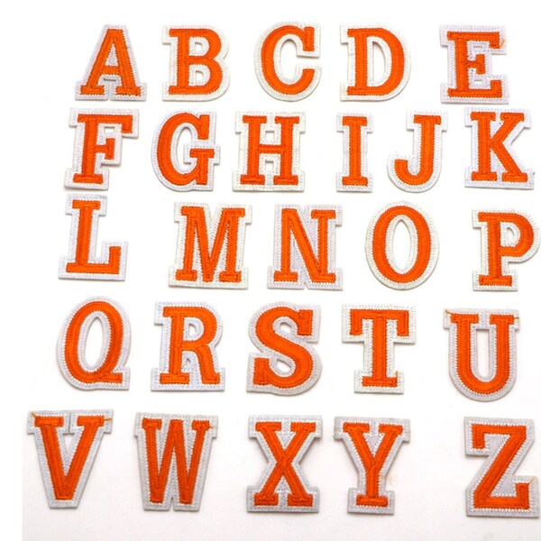 Orange Iron on Patch - Etsy