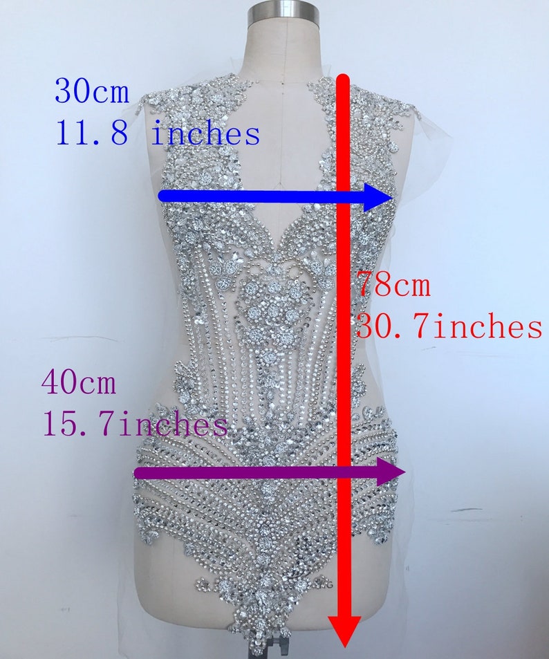 Sparkling Rhinestone Applique, Dance Costumes Crystal Bodice, Bridal ...