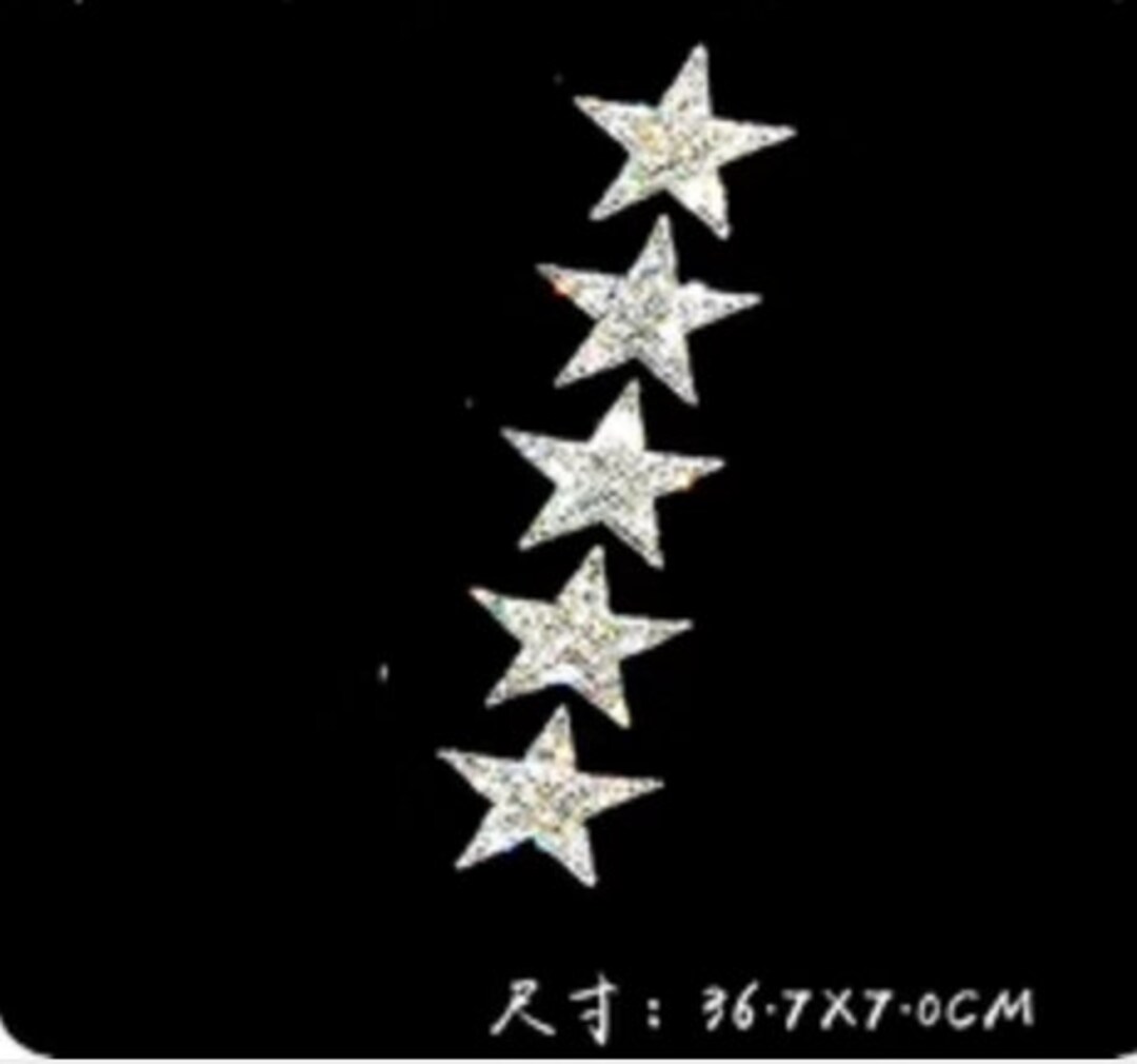 377cm Rhinestone Transfer, Iron on Hot Fix, Rhinestone Transfer Bling ...