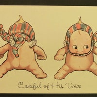 3 Vintage 1976 Reproduction Kewpie Unused Postcards-giant Ice Cream ...