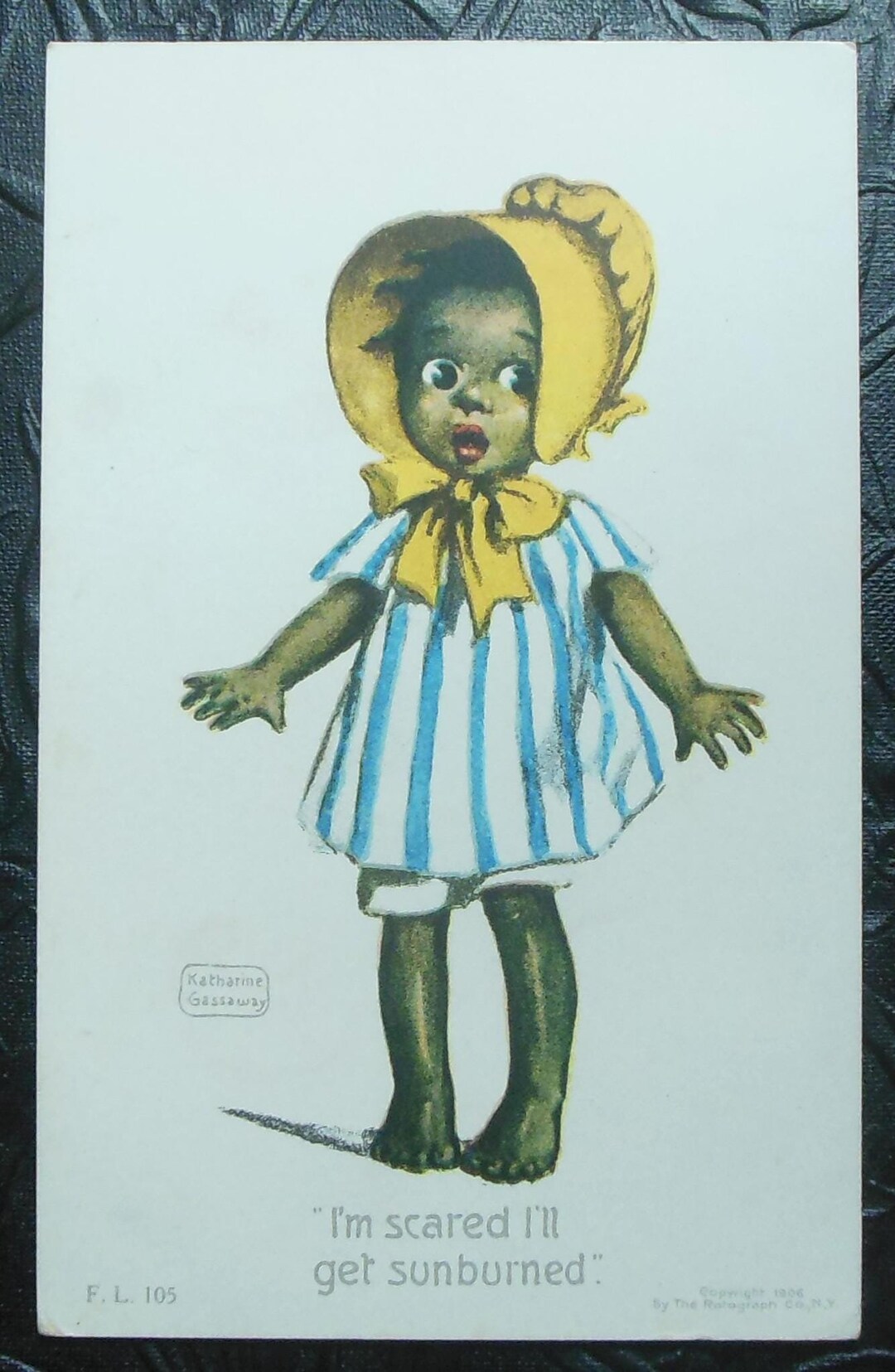Katherine Gassaway Artist Signed Antique Vintage Postcard Young ...