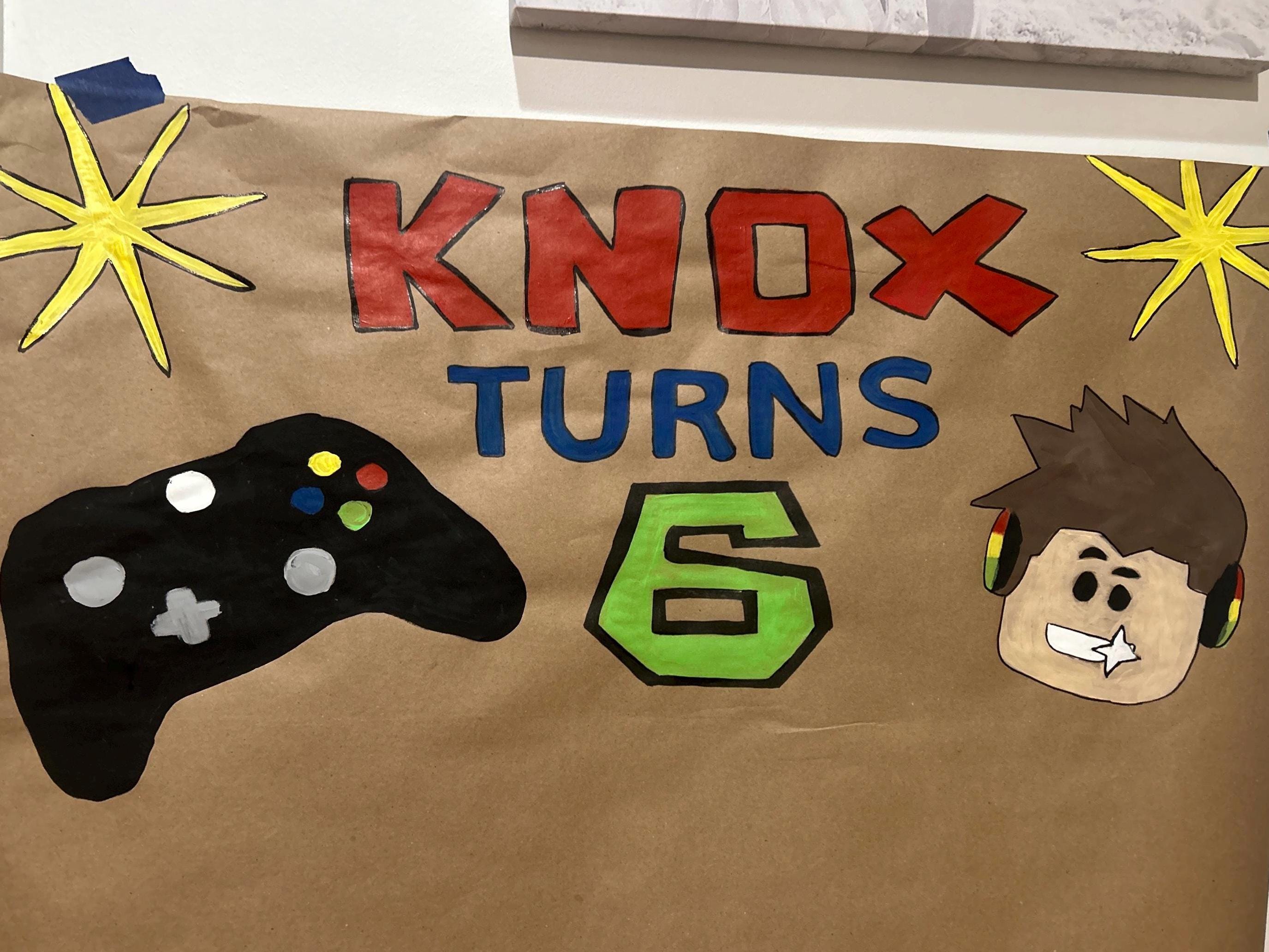Roblox Painted Birthday Banner - Etsy