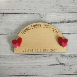 Thumb Buggy Loves You - Valentines Day Thumbprint Board - Etsy