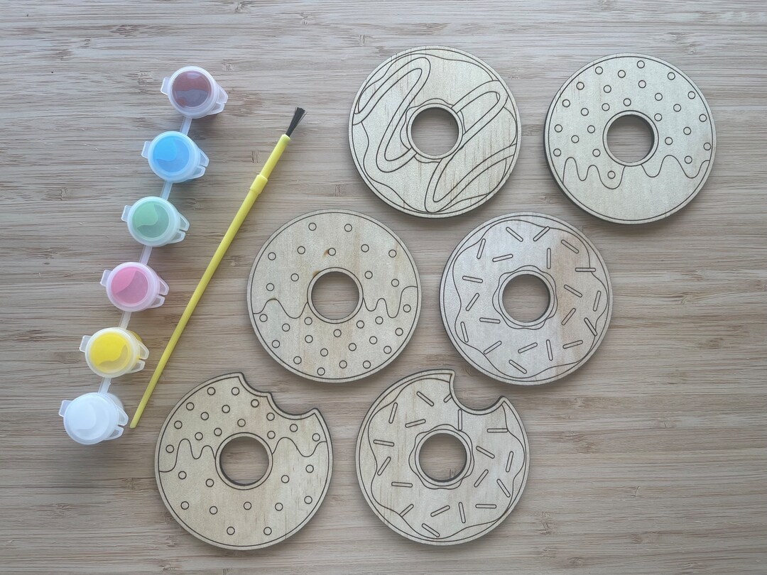 DIY Wooden Painted Donuts - Etsy