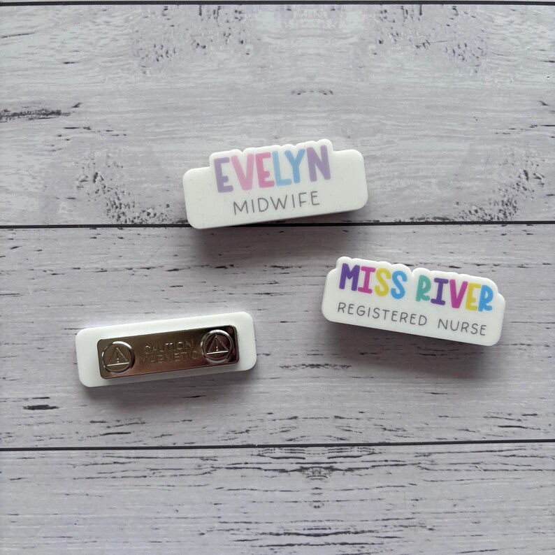 Personalised Acrylic Name Badge - Etsy Australia