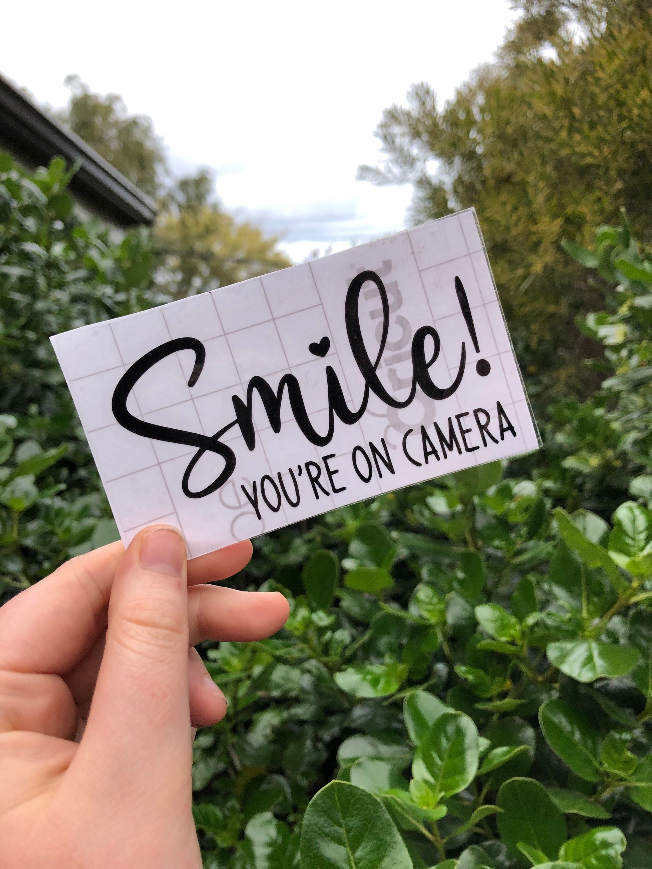 Smile Youre on Camera Decal - Etsy Australia