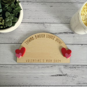 Thumb Buggy Loves You - Valentines Day Thumbprint Board - Etsy