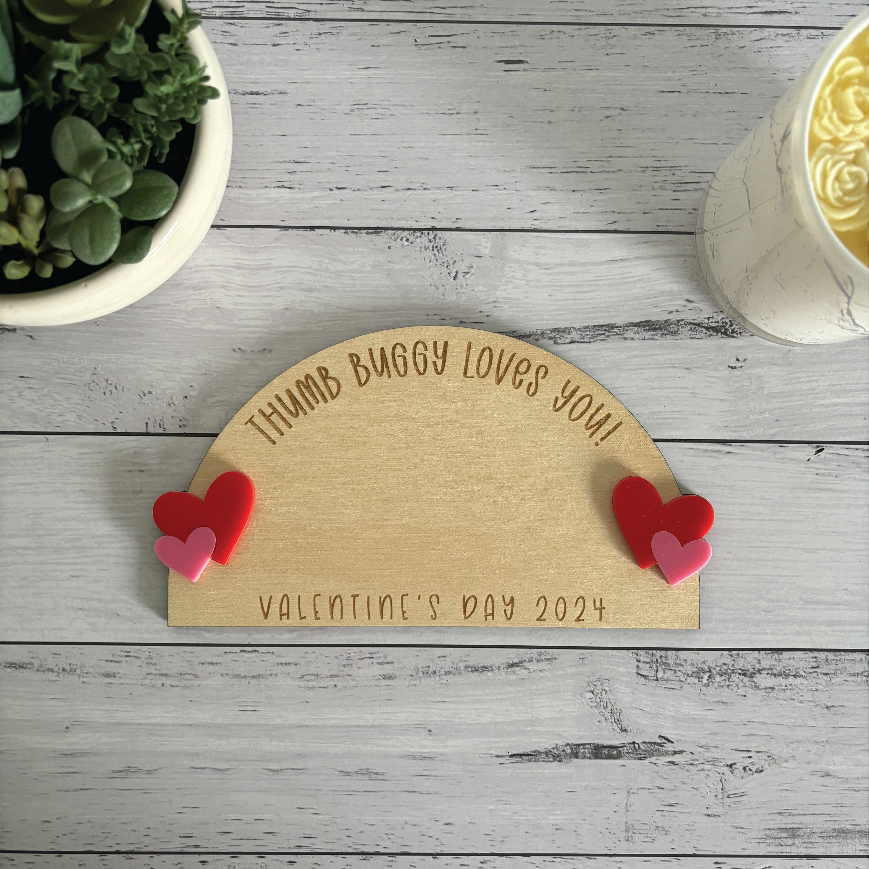 Thumb Buggy Loves You - Valentines Day Thumbprint Board - Etsy