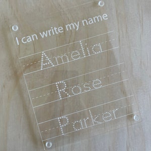 Children’s ‘I Can Write My Name’ Board - Etsy