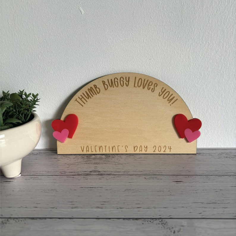 Thumb Buggy Loves You - Valentines Day Thumbprint Board - Etsy