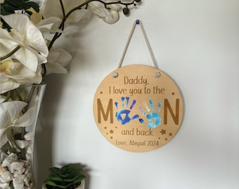 Love You to the Moon and Back, Mother's Day Gift, Father's Day Gift ...