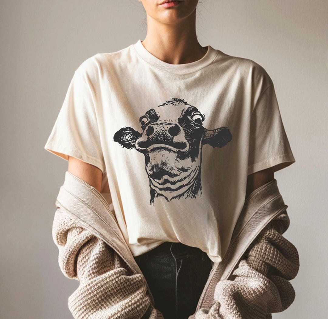 Funny Cow Shirt, Cow Selfie Shirt, Hilarious Cow Selfie Shirt, Cow ...