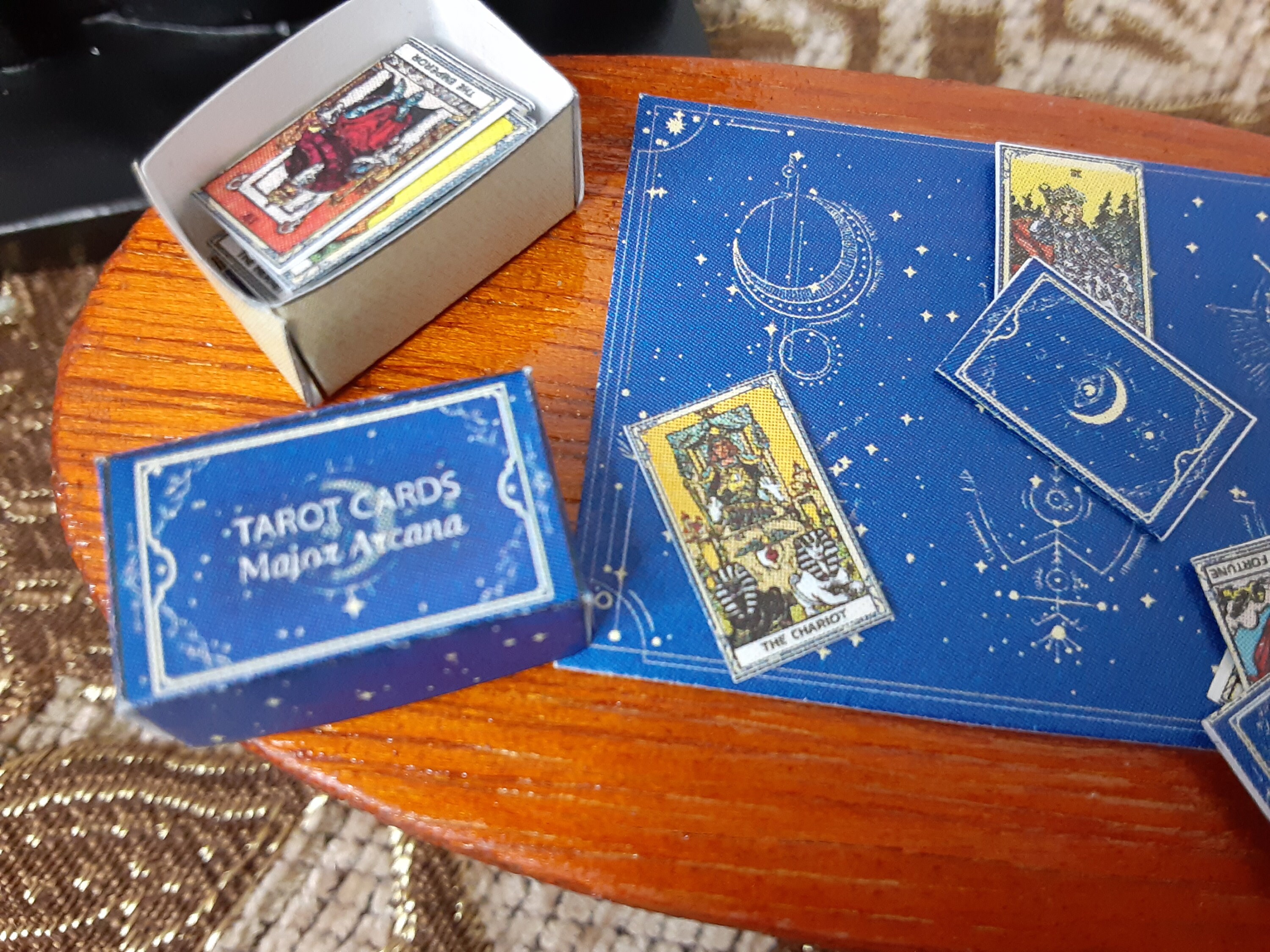 Miniature Tarot Cards Made to Order Major Arcana With Tarot - Etsy