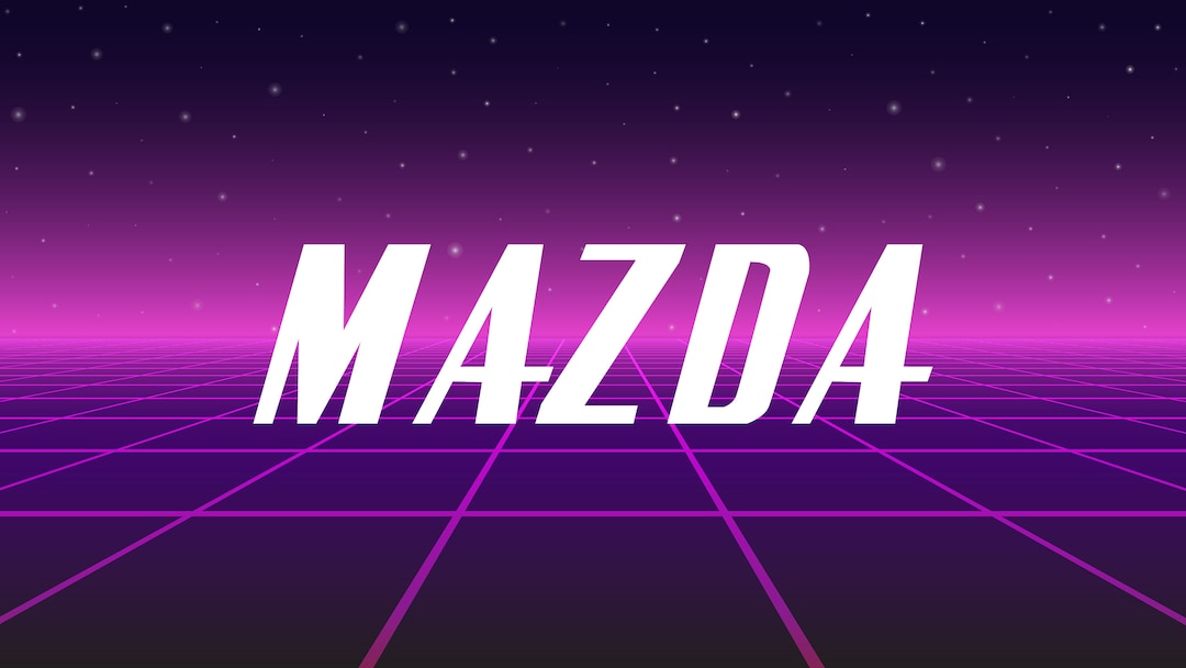 Retro Mazda Logo Vinyl Decal Sticker - Etsy