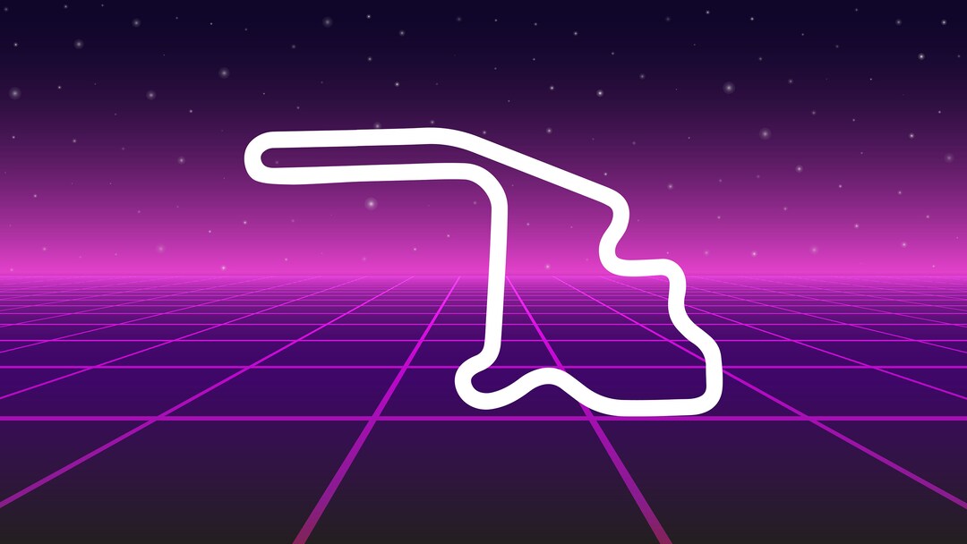 Mid-ohio Sports Car Course Track Outline Vinyl Decal - Racing ...