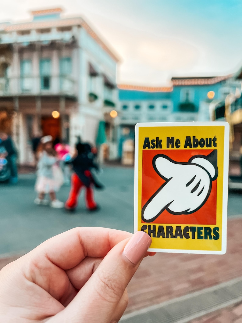 Disneyland Cast Member "button" Entertainment Sticker - Ask Me About ...