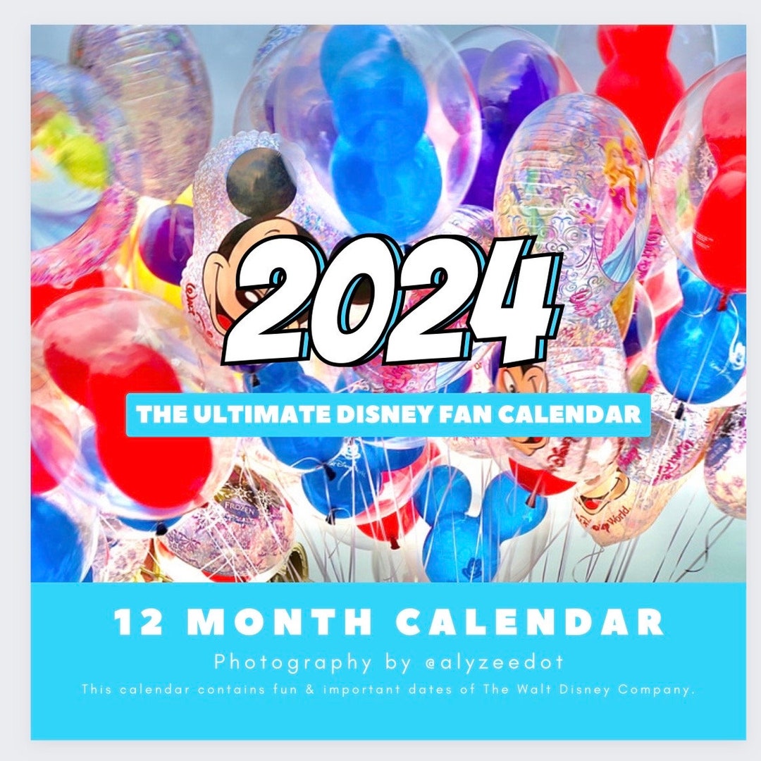 2024 Disney Calendar the Ultimate Disney Fan 12-month Wall Calendar ...