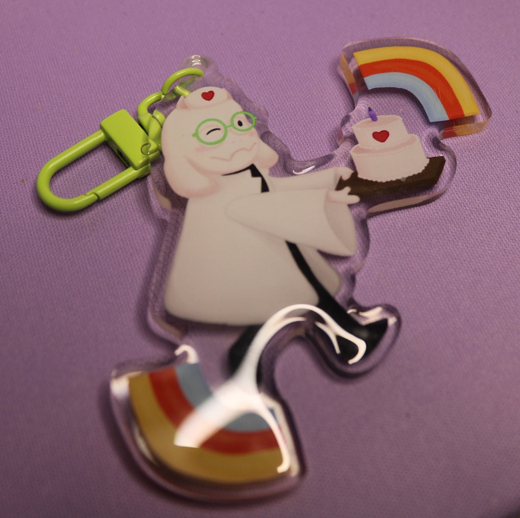 Deltarune Ralsei Clear Double Sided Acrylic Charm 3 Inch Ralsie ...