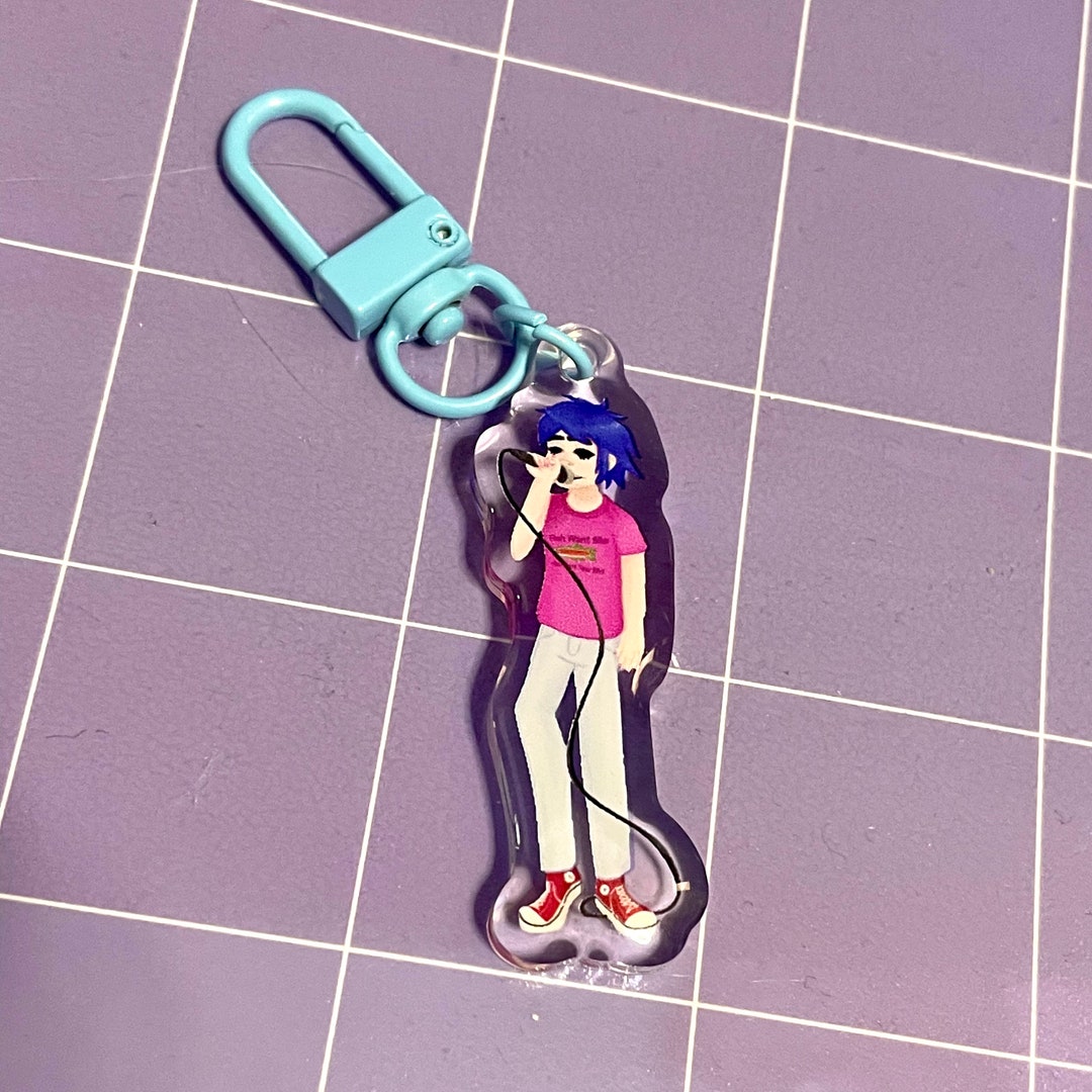 2D Inspired | Clear Double Sided Acrylic Keychain | 2 Inch | Character ...