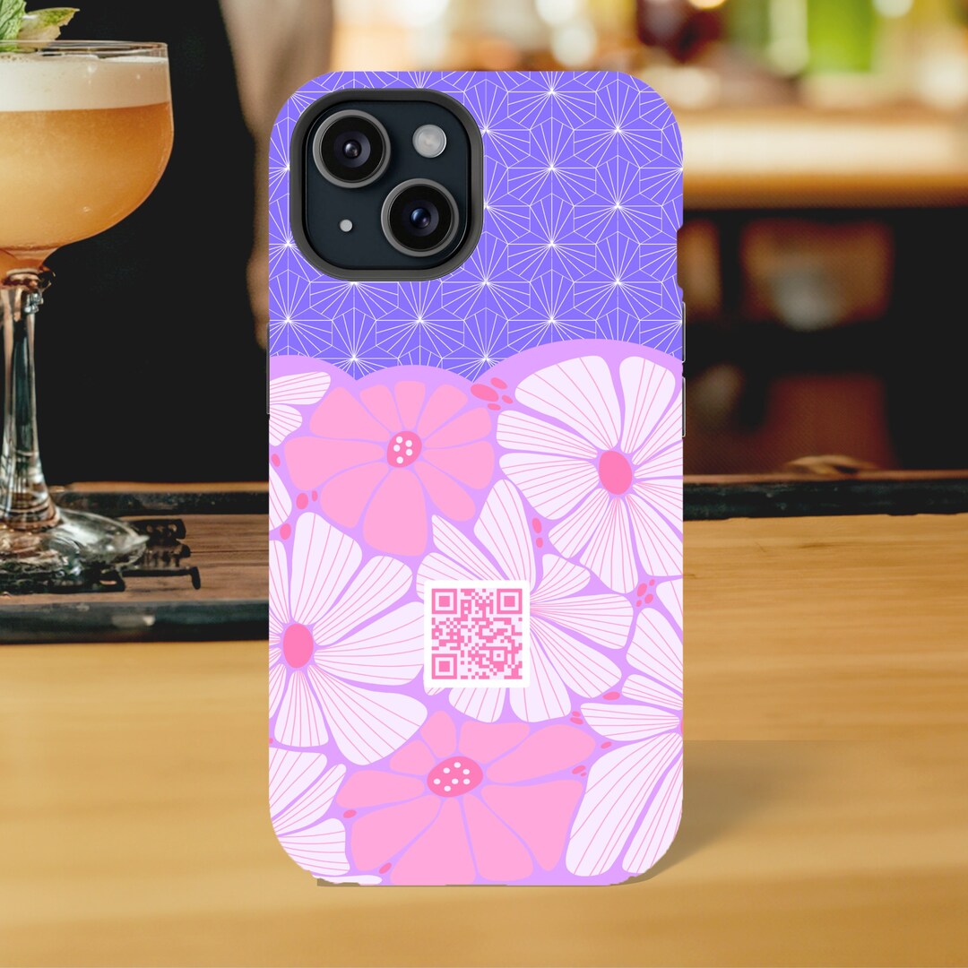 Custom Designed QR Code Phone Case Link Your Instagram, Tiktok, Venmo, Cashapp, Impact Resistant ...
