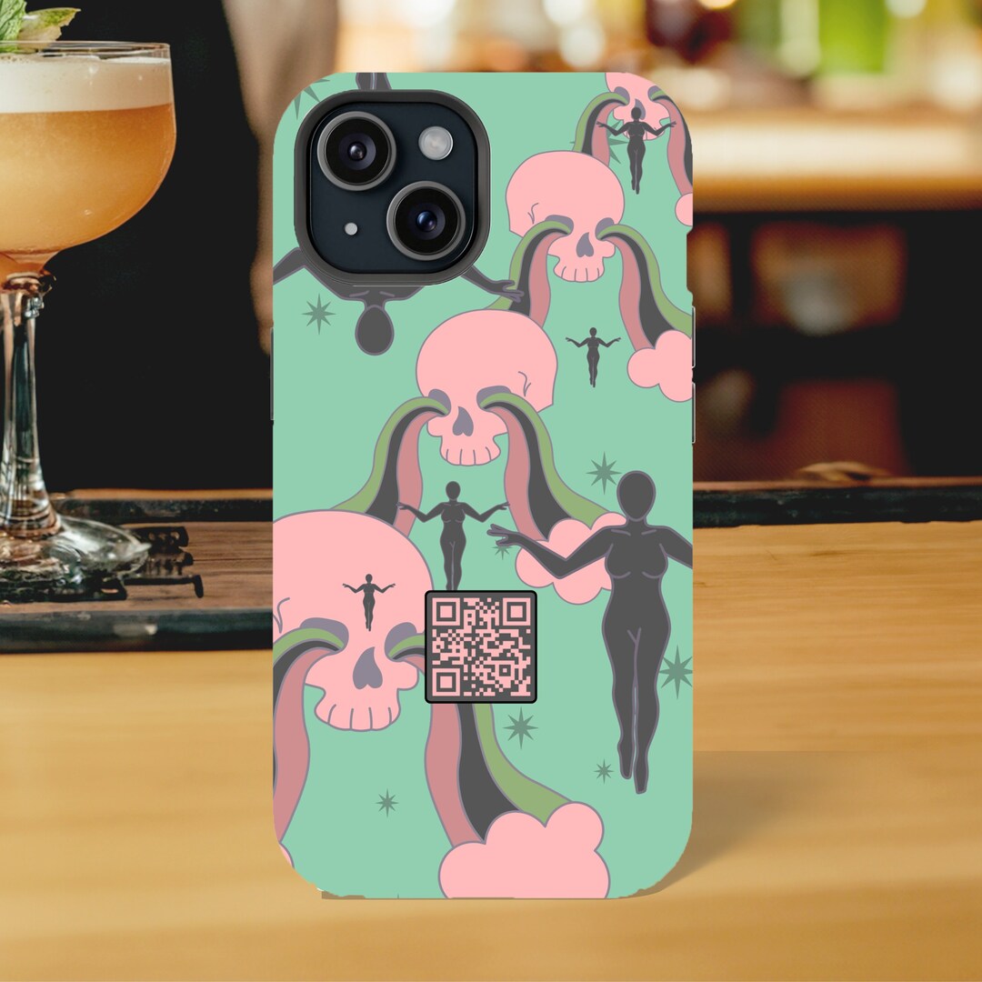 Custom QR Code Phone Case, Dive Bartender Design, Cool Aesthetic, Quick ...