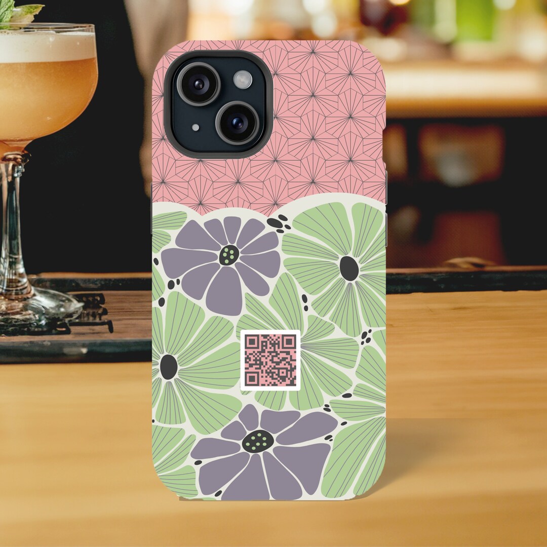 Custom Designed QR Code Phone Case Link Your Instagram, Tiktok, Venmo ...
