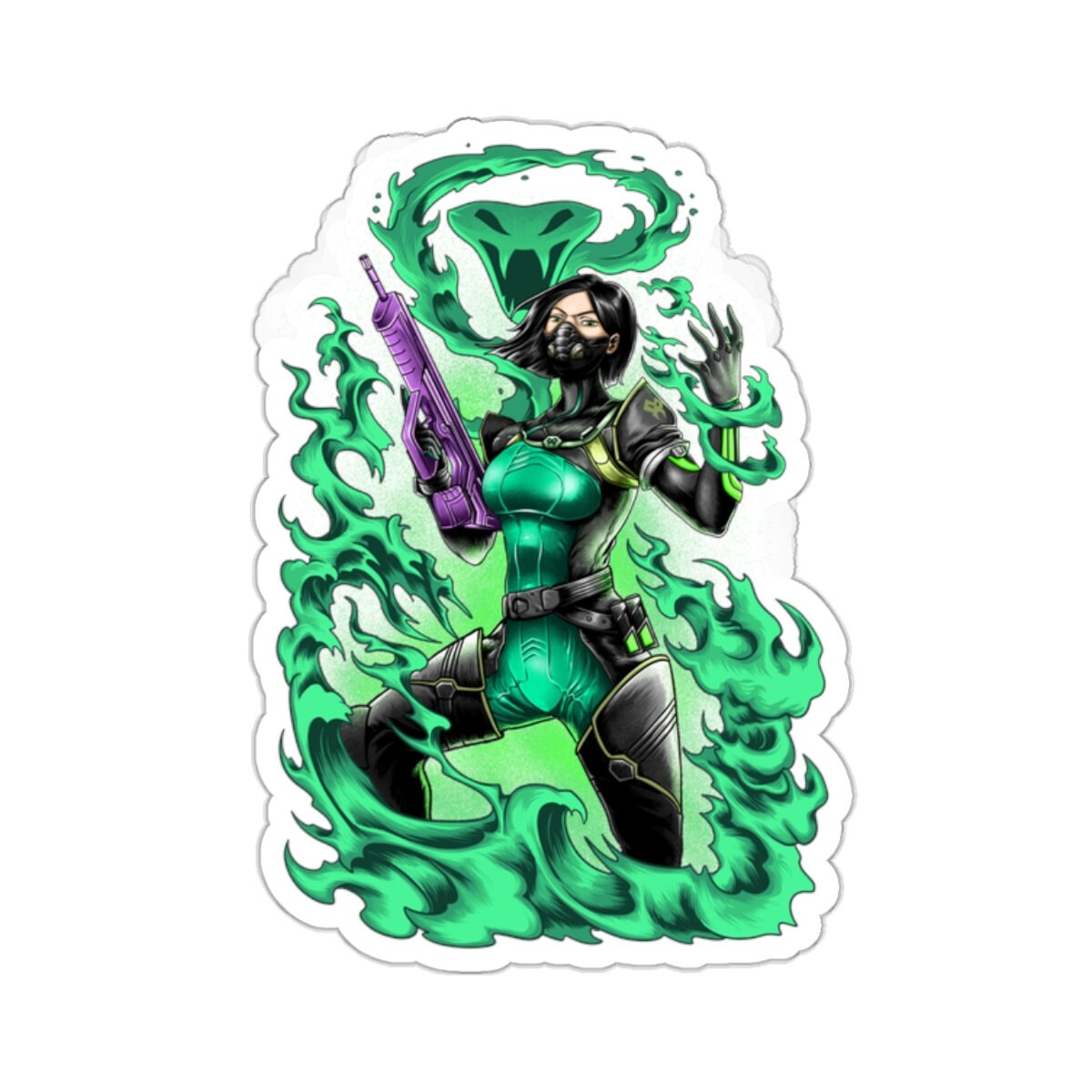 Viper Aesthetic Valorant Sticker High Quality - Etsy