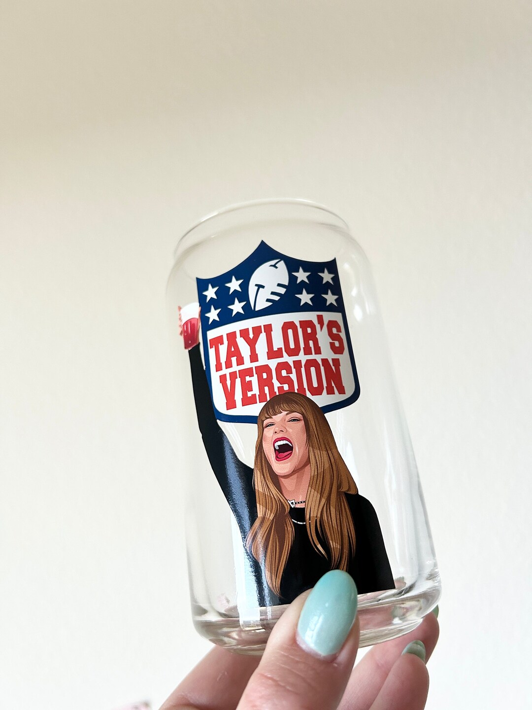 Taylors Version Glass Cup Taylor Swift Glass Cup Taylor - Etsy