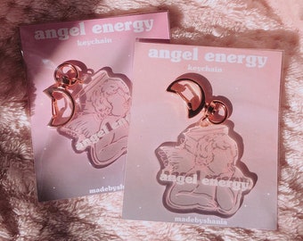 Angel Acrylic Keychain - Etsy