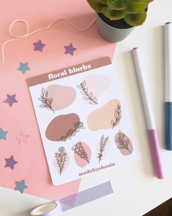 Blurbs Blurbs Sticker Sheet Bullet Journal Planer | Etsy