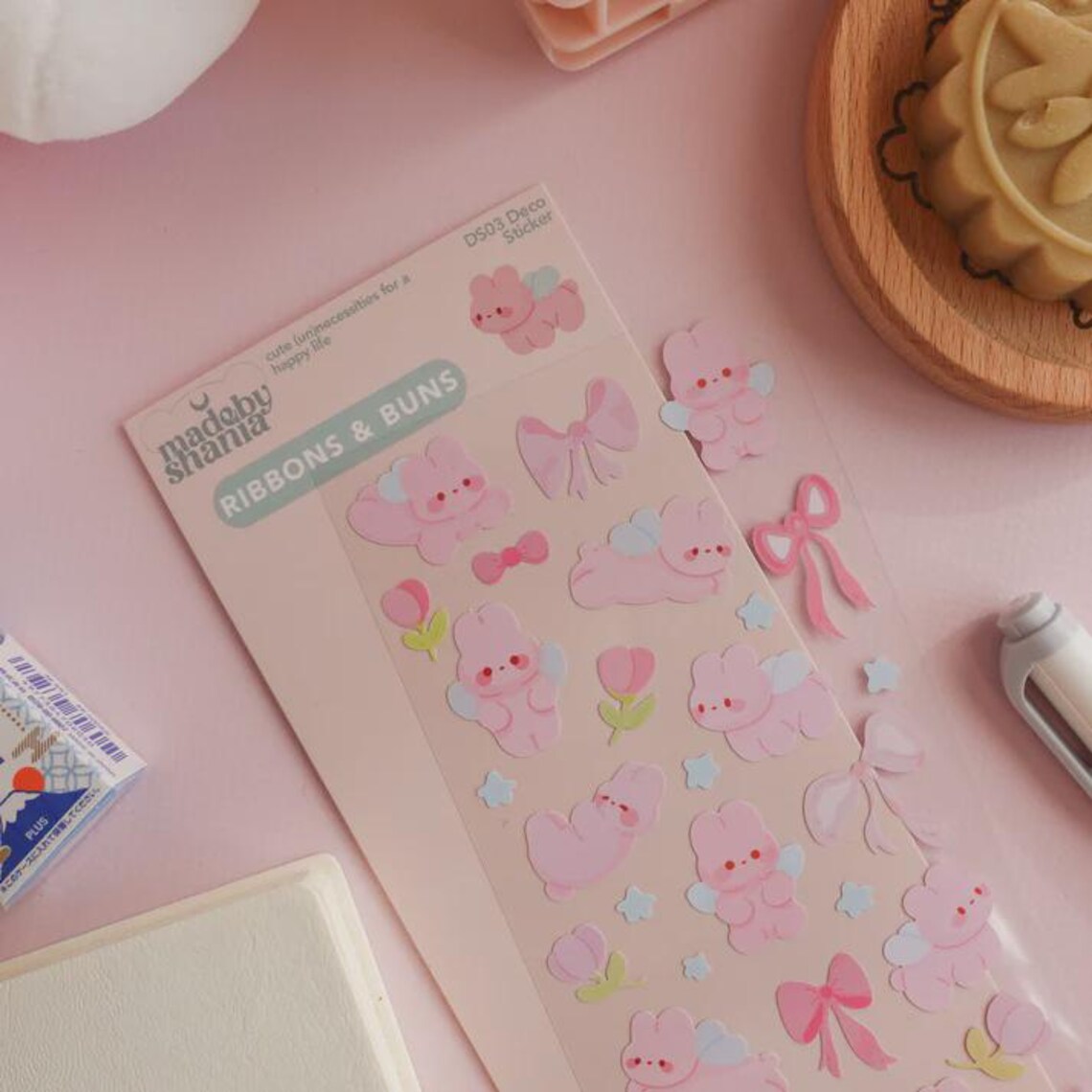 Waterproof Ribbons and Buns Deco Sticker Sheet: Planner, Journal - Etsy